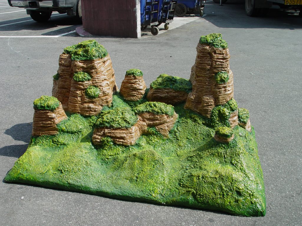 The production of terrain contour model