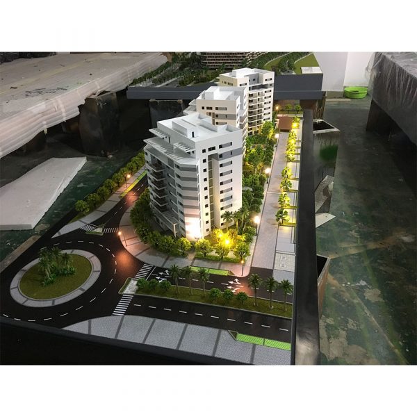 1/75 Isreal residential building maquette with landscape