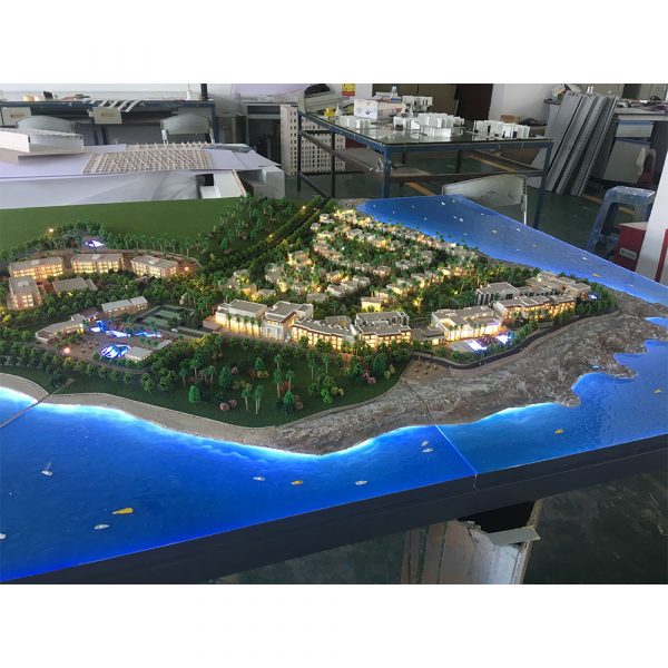 1/500 scale Qatar master planning model for project development