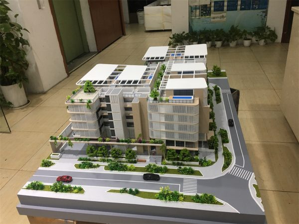 acrylic real estate 3d model of a building