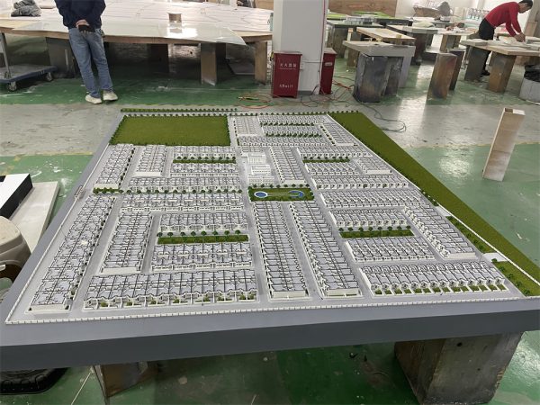 Master plan scale building model houses for future development