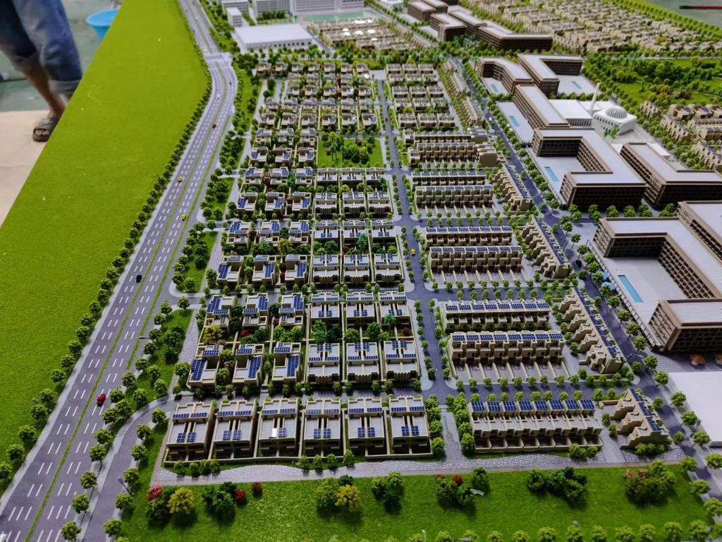 showcase architectural model for residential areas